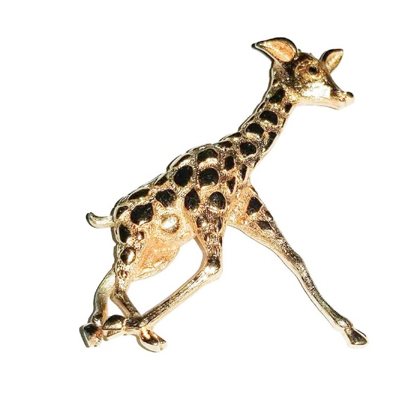Monet | Jewelry | Vintage Gold Tone Giraffe Brooch Giraffe Scatter Pin ...